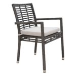 Graphite Stackable Arm Chair | Katzberry Home